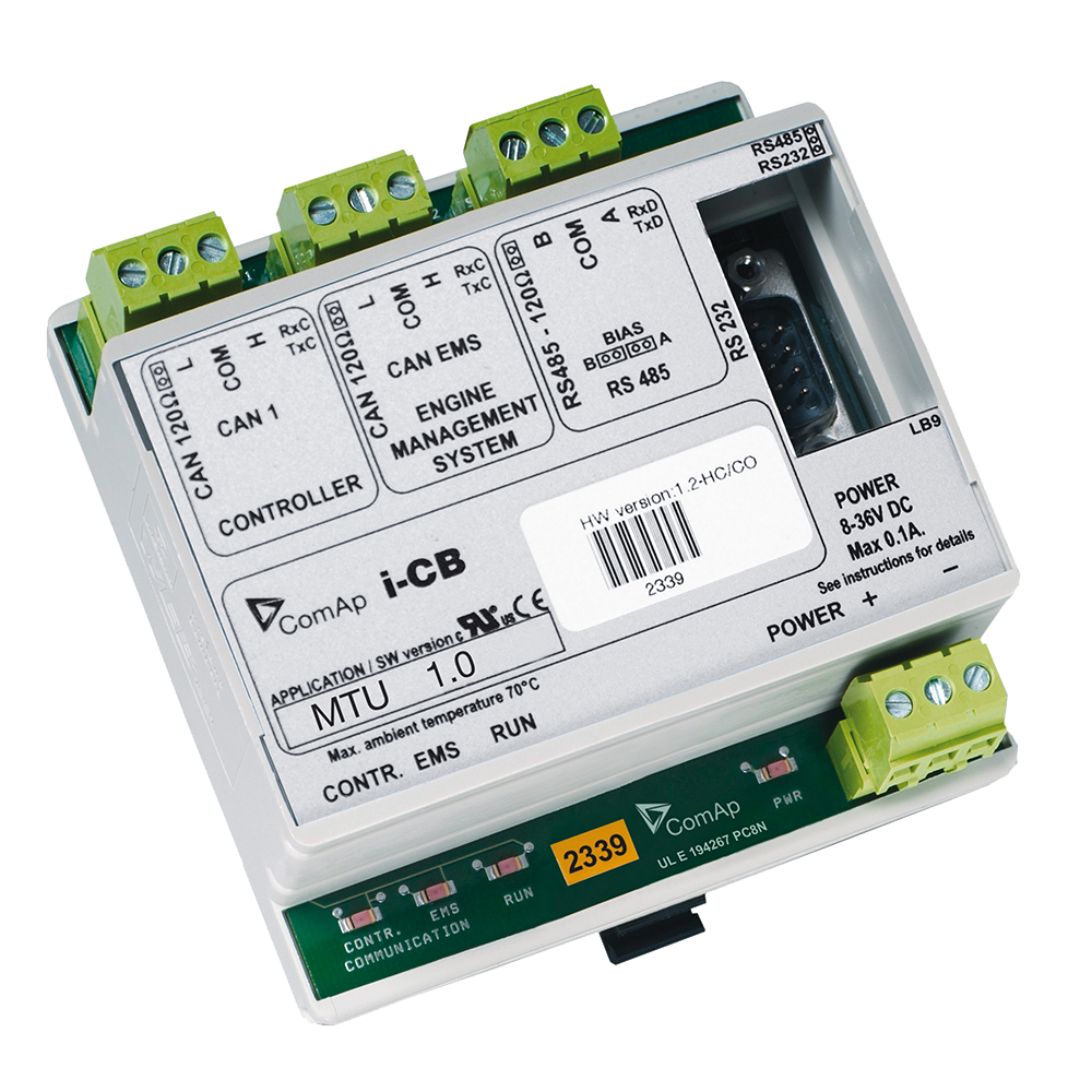 ComAp - Interface/Communiction Bridge for MTU engines
